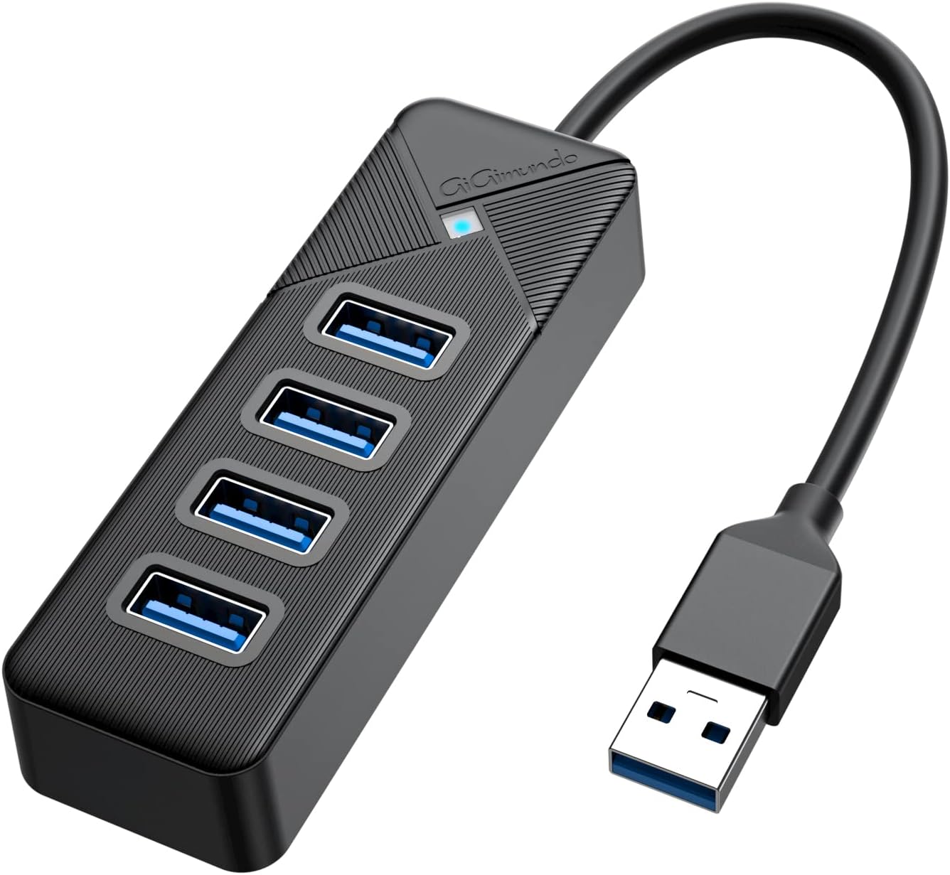 Amazon.com: GiGimundo PG4U-U3 4-Port USB 3.0 Hub - 0.15M Cable, 5Gbps ...