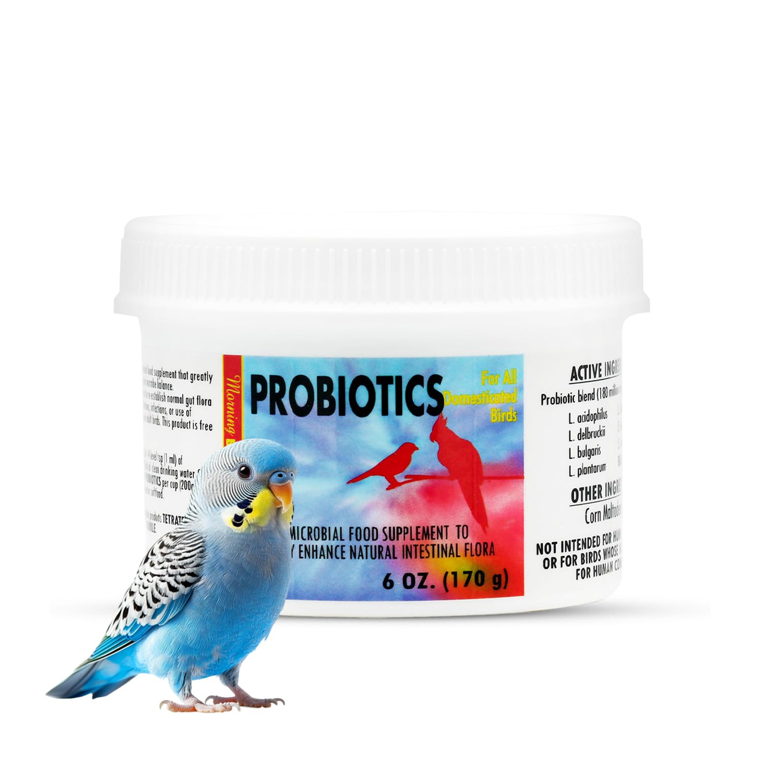 Morning Bird Probiotics For Birds 6 Oz Digestive Health Supplement ...