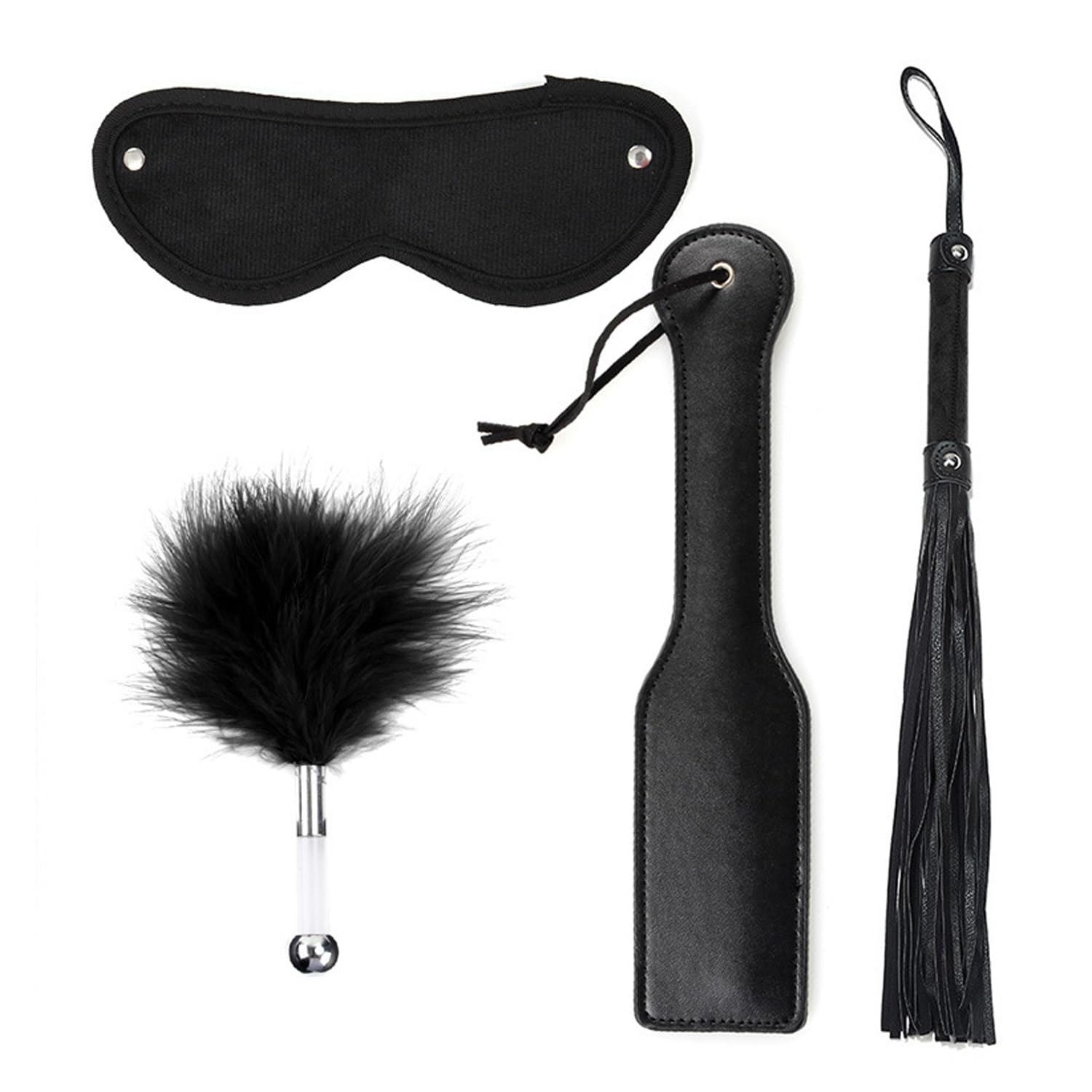 Amazon.com: 4Pcs Sex Feather Bondage Paddle Set.Leather Whip Spanking Whip for Couples Role Play ...