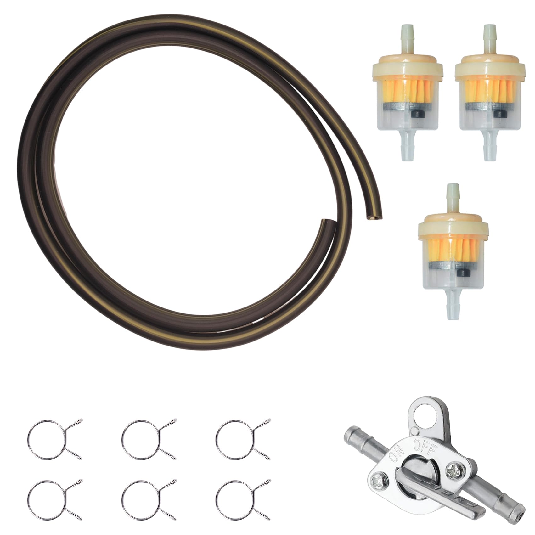 Kids Four Wheeler Fuel Cap Filter Gonfren Gas Fuel Oil Filter Clamps ...