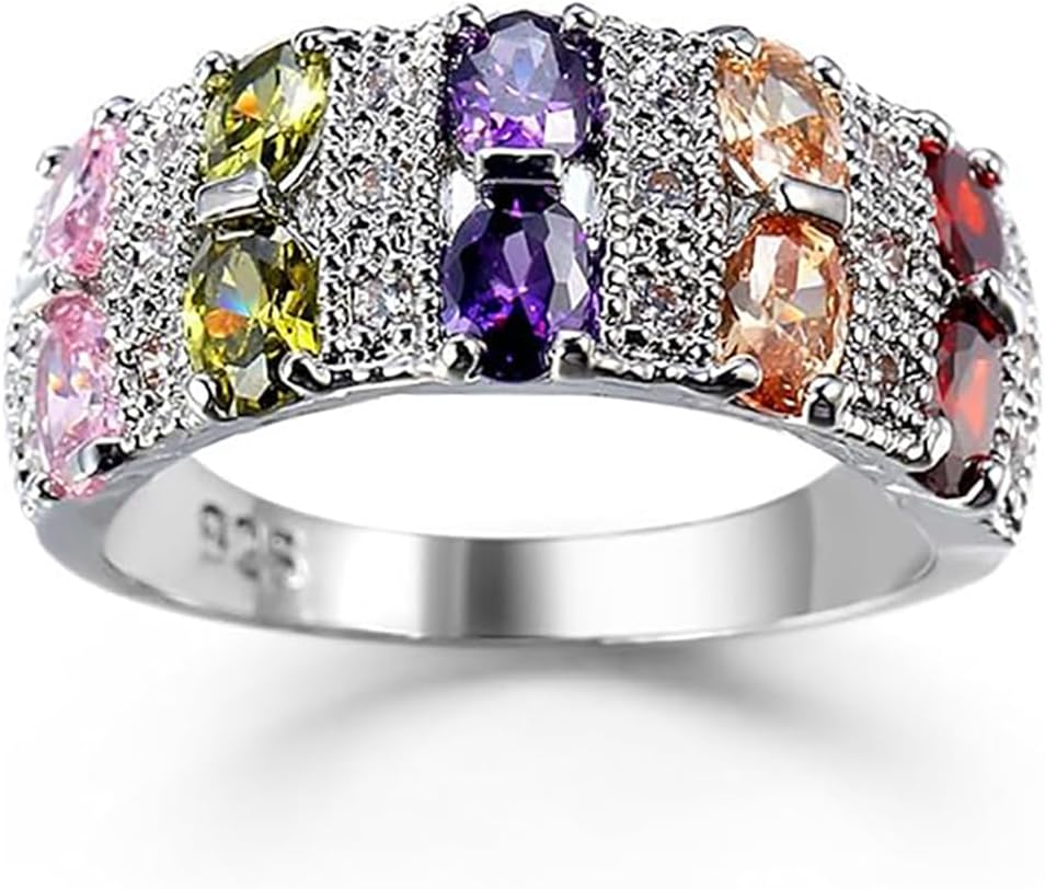 Amazon.com: LNBLAKBXBD Magnetic Zircon Ring for WomenDetoxing Ring ...