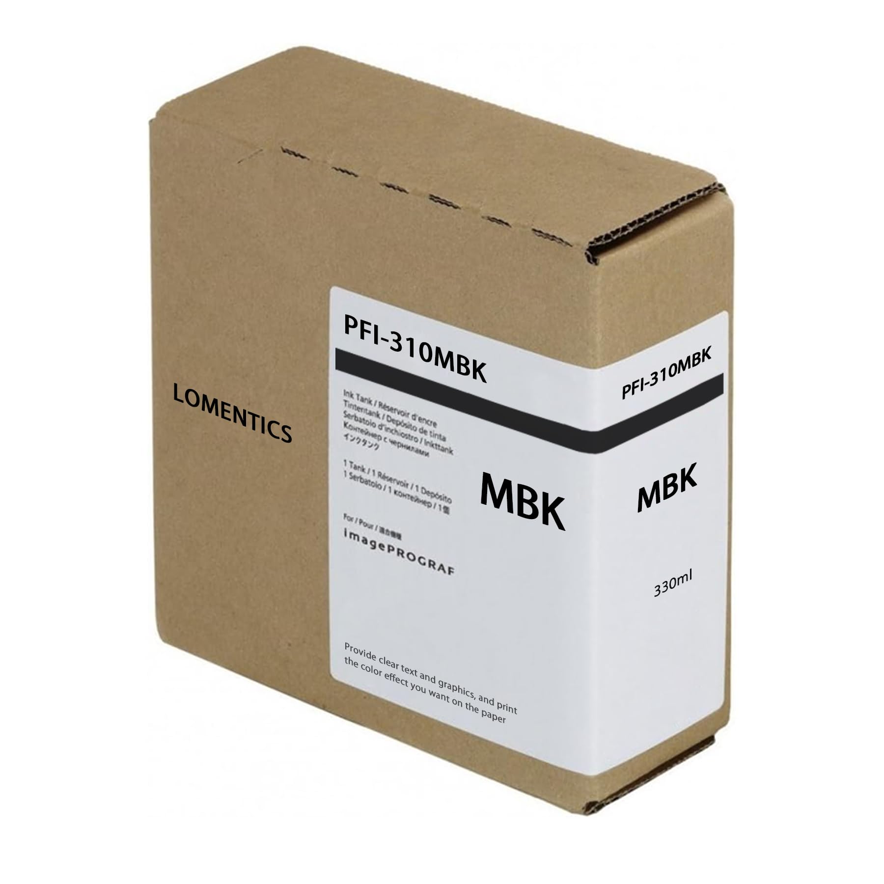 Amazon.com: PFI-310 Ink Tank 330ml (1-Pack, Matte) Loment Compatible ...