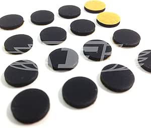 Pack of 8 x 10mm SELF-Adhesive Slip Resistant Black Rubber Discs ...