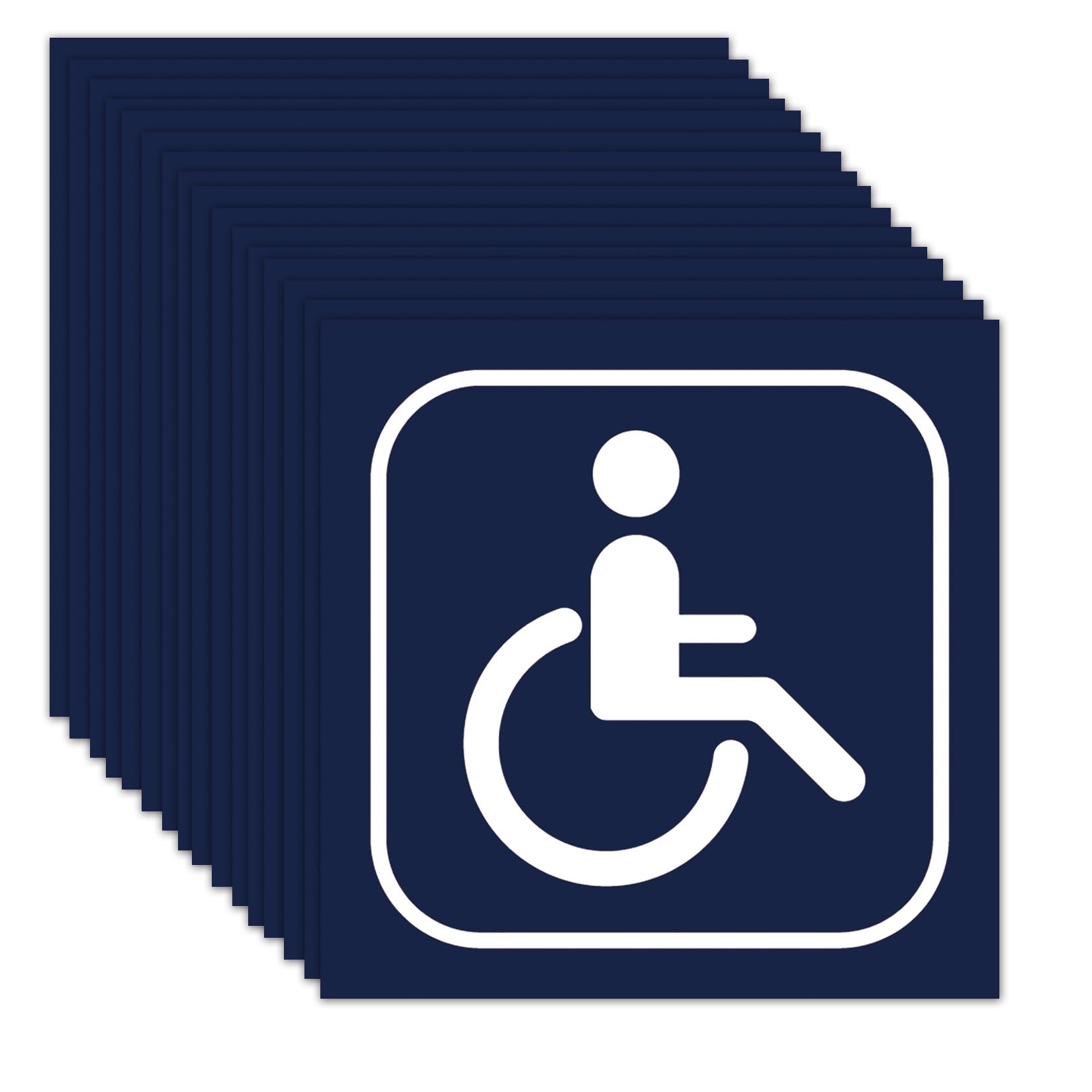 Amazon.com : 80 Pack Disabled Wheelchair Symbol Labels,ADA Compliant ...