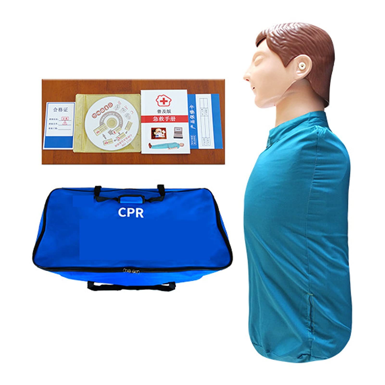 Buy CPR Manikin Kit Cardiopulmonary Resuscitation Simulator Half Body ...