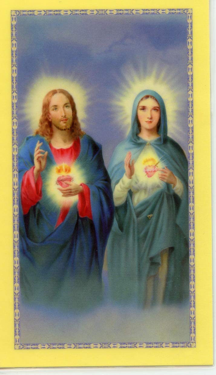 Buy Autom co Prayer to the Sacred Heart & the Immaculate Heart holy ...