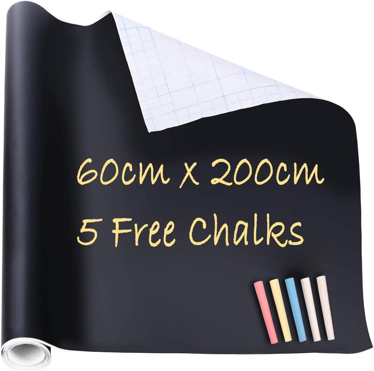 DSL 60cm x 200cm Removable Blackboard Vinyl Wall Sticker Chalkboard ...