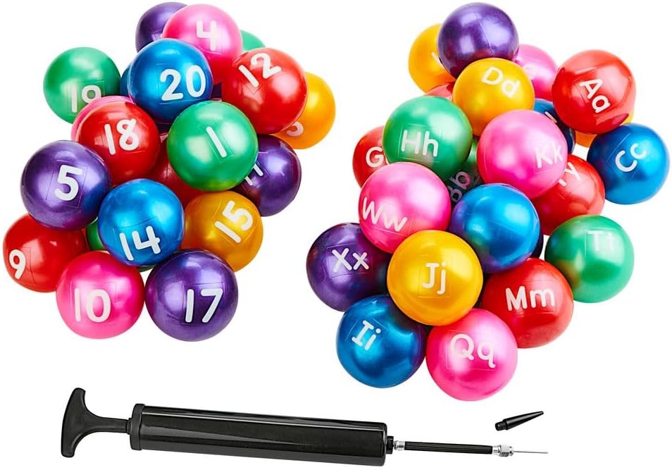 Amazon.com: Excellerations Alphabet & Number Ball Set : Toys & Games