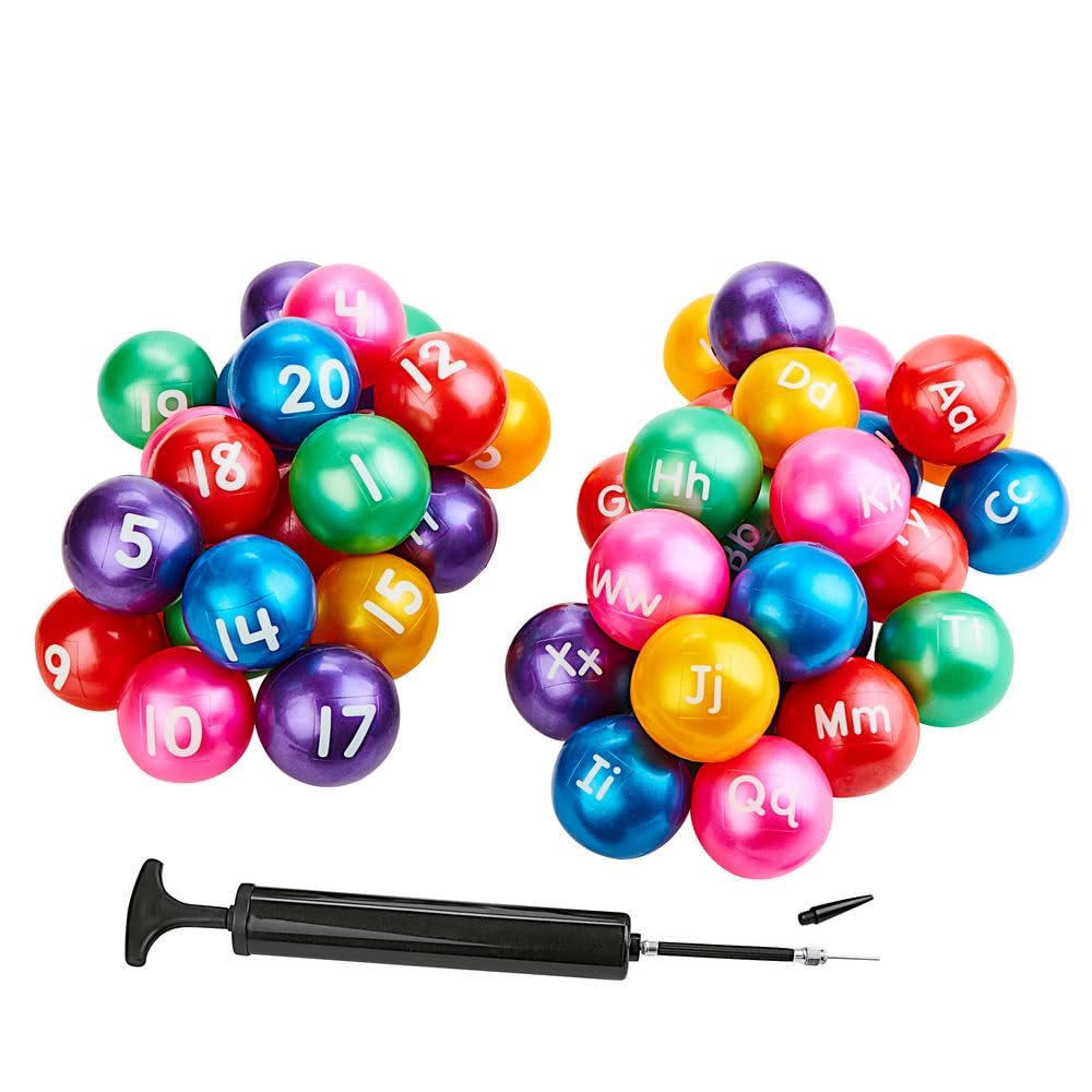 Amazon.com: Excellerations Alphabet & Number Ball Set : Toys & Games