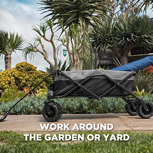 Snapklik.com : Creative Outdoor Wagon For Kids Push Pull Collapsible ...