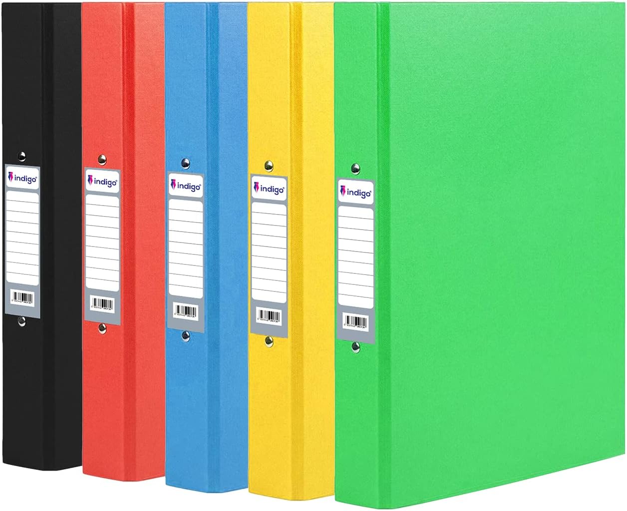 A4 2 Ring Binder File Folder Brights Assorted Pack of 5 : Amazon.co.uk ...