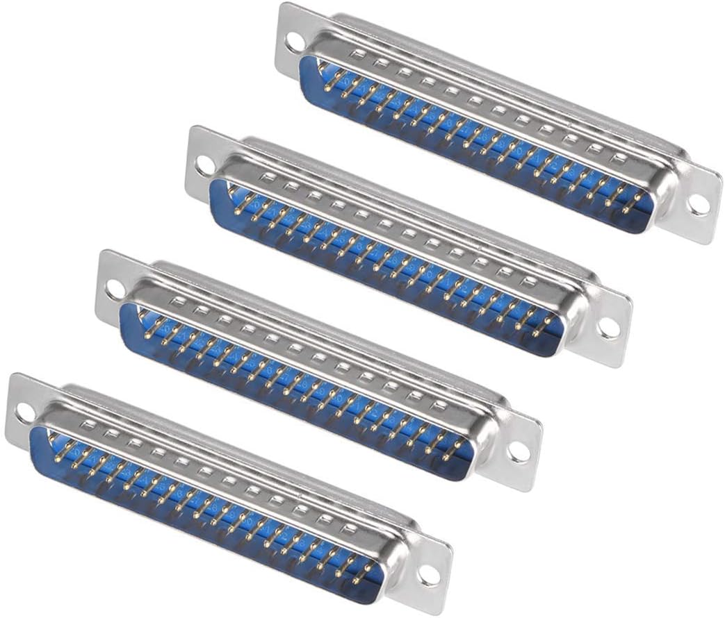 Amazon.co.jp: XYWHPGV D-subコネクタオスプラグ37ピン2列ポート端子ブレークアウトはんだタイプ機械設備用CNCコンピュータブルーパック4個(6131e 63f3a ...