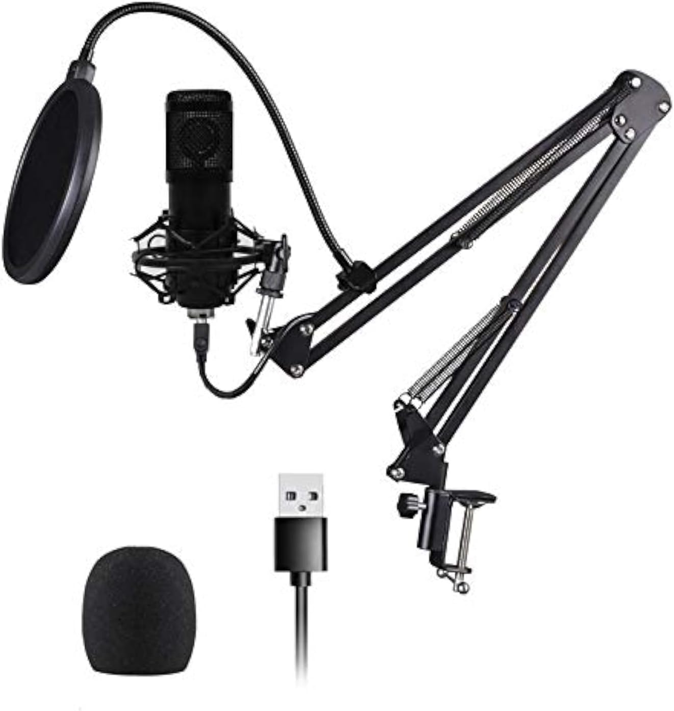 Amazon.com: USB Condenser Microphone,Computer PC Microphone Kit with ...