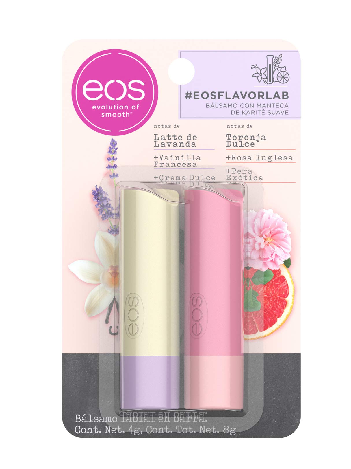 Bálsamo Labial Eos De Color Morado Oscuro