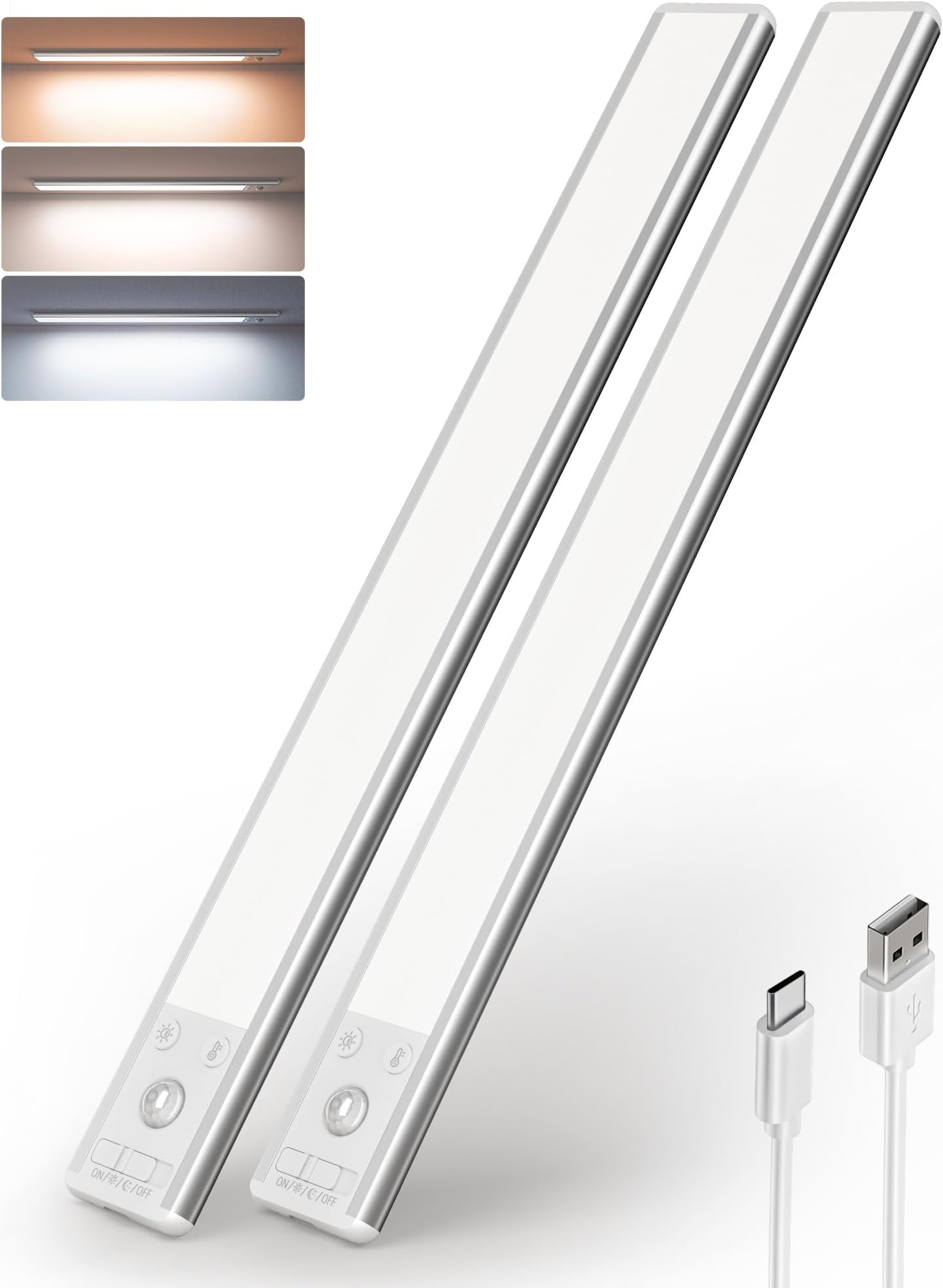 EZVALO Under Cabinet Lights, LED Motion Sensor Lights Wireless USB ...