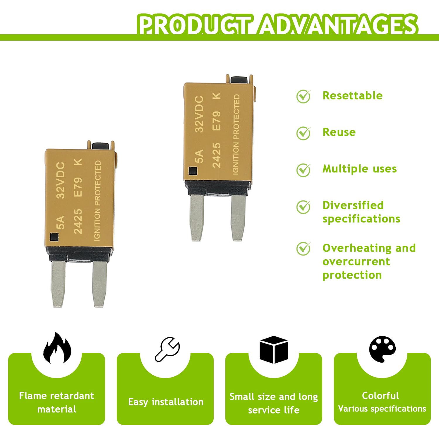 Snapklik.com : EPLZON 5A DC 12V-32V Manual Reset Circuit Breaker ATM ...
