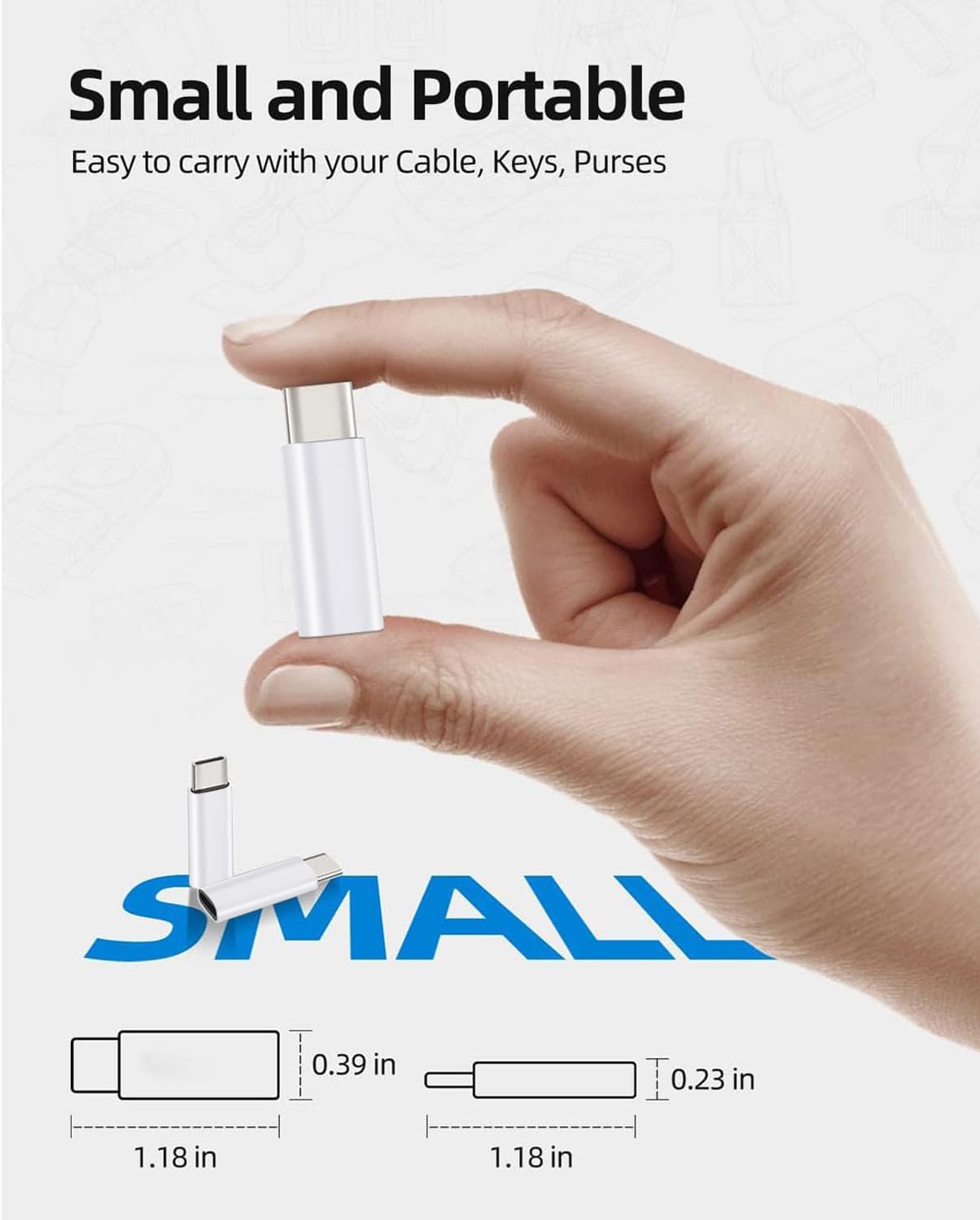 Snapklik.com : 2Pack Lightning To USB C Adapter For iPhone15,PD Fast ...