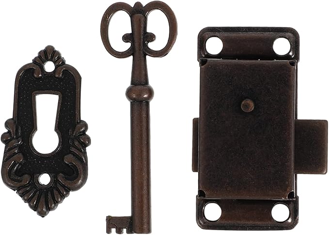 6 Sets Antique Lock Metal Locks Decorative s Antique Wooden s with Key ...