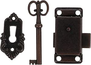 6 Sets Antique Lock Metal Locks Decorative Locks Antique Wooden Lock ...