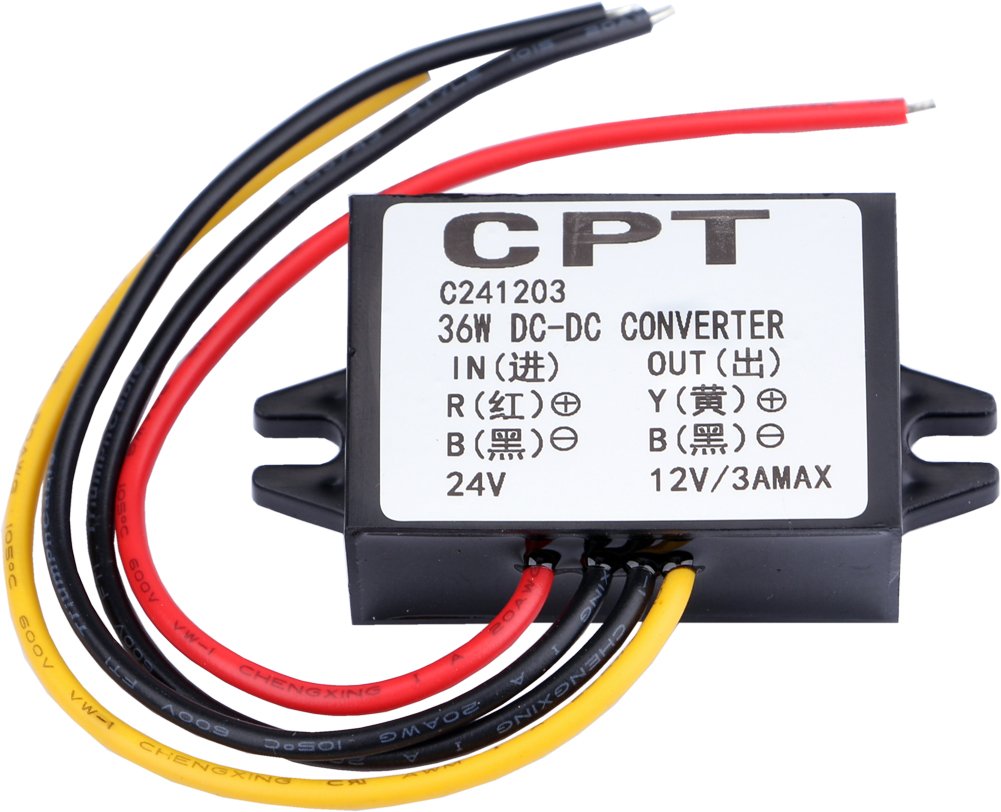 Buy Yeeco DC Buck Converter Voltage Reducer 17-35V 24V to 12V Voltage ...
