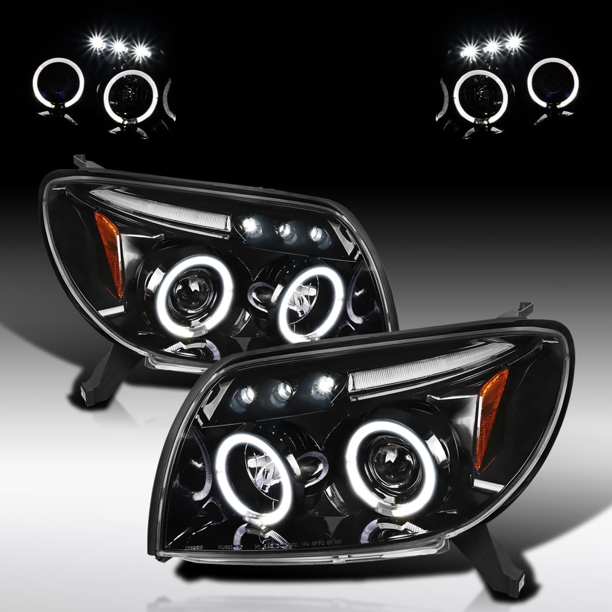 Amazon.com: ACANII - For 2006-2009 Toyota 4Runner Black Housing LED ...