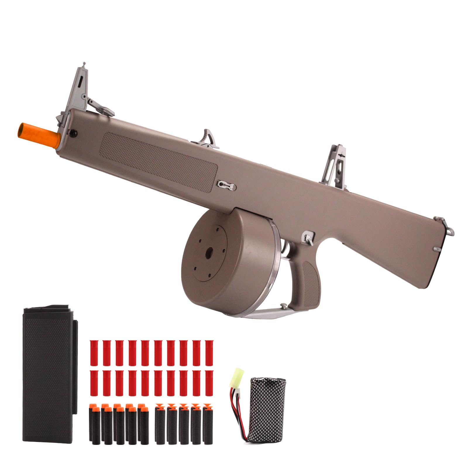 Buy AA-12 Electric Soft Bullet Toy Automatic Firing 21-Round Drum ...