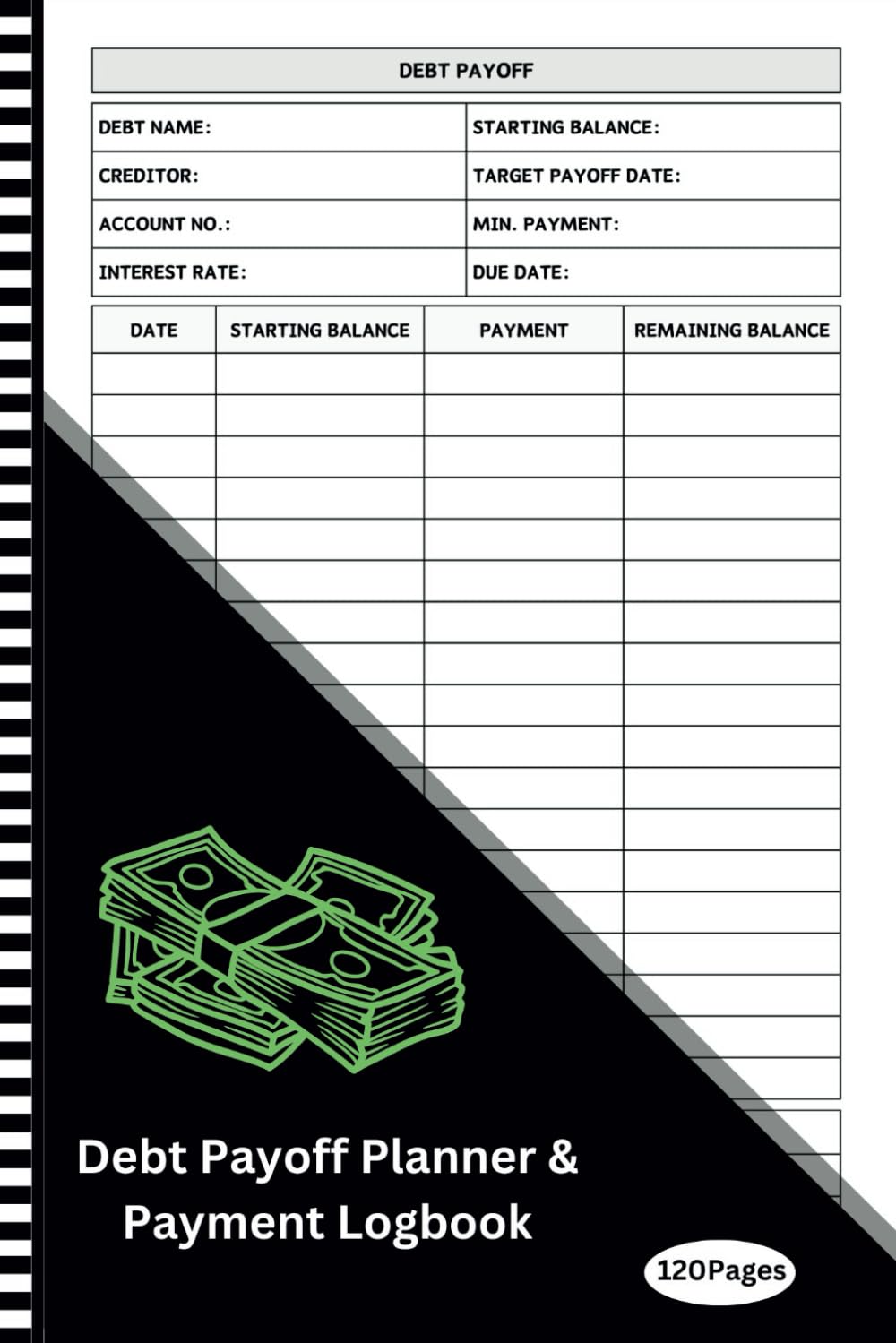 Amazon.com: Debt Payoff Planner & Payment Logbook: Simple Debt Snowball ...