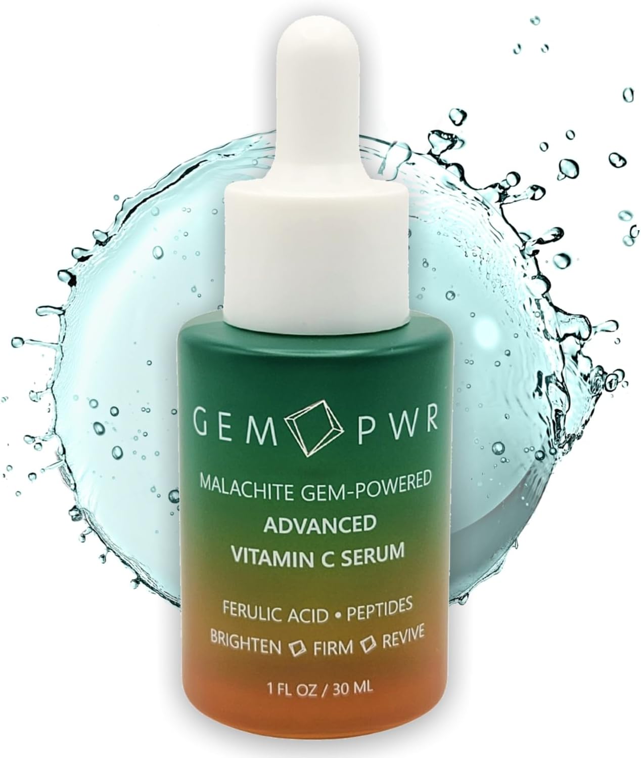 Amazon.com: GEM PWR Advanced 10% Vitamin C Serum with Malachite ...