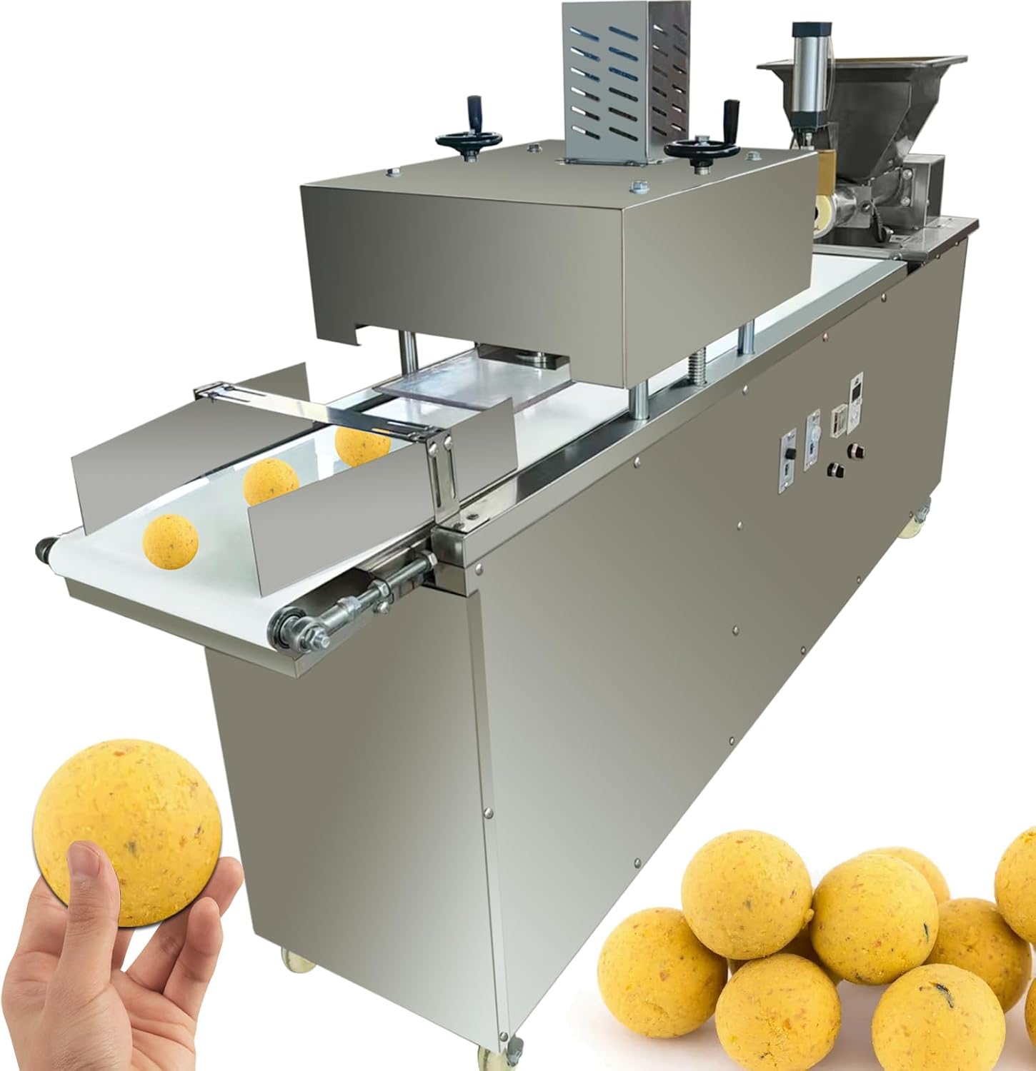 Amazon.com: TXMACHINE pizza dough divider and rounder machine max 2.75'' dough ball cutting ...