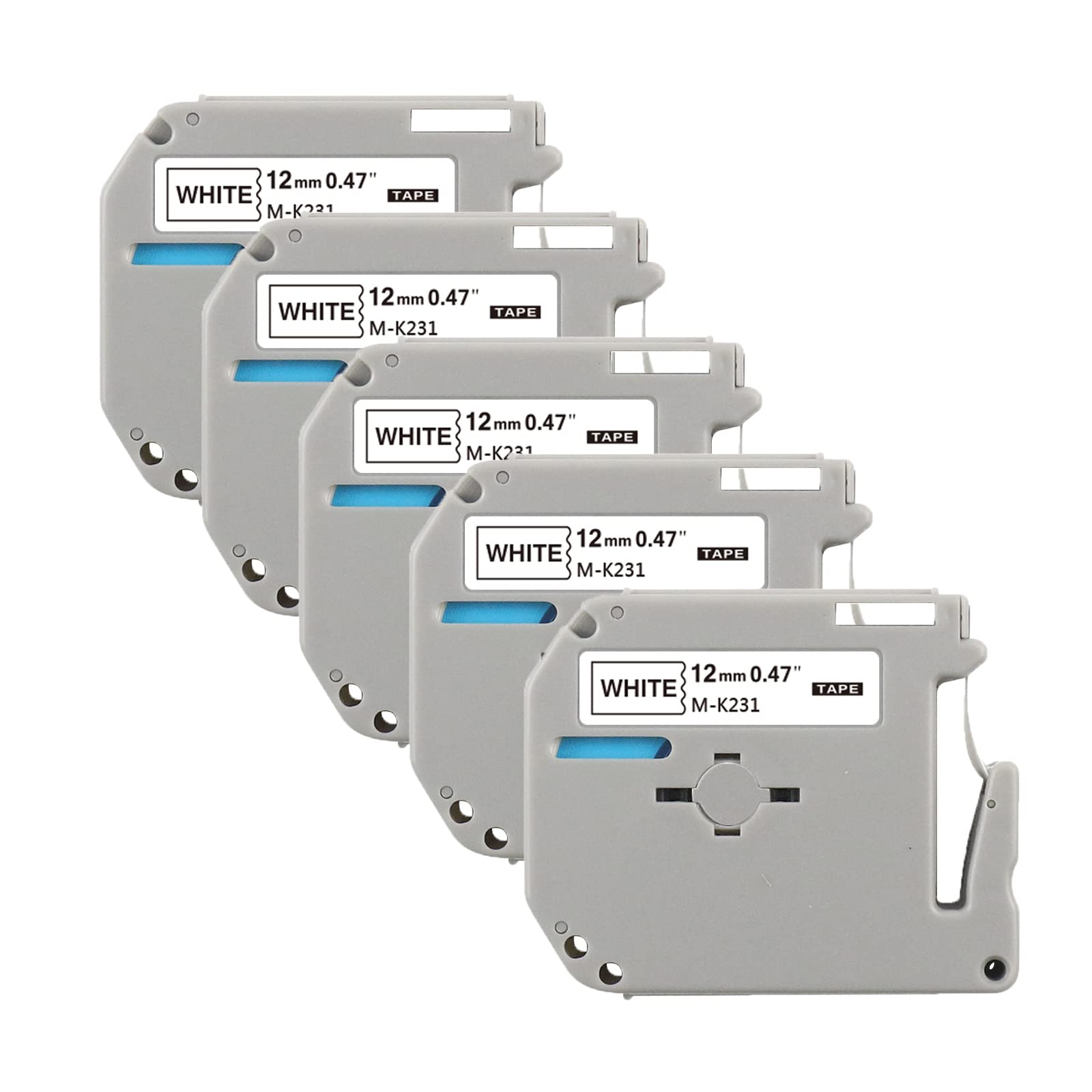Ptouch M-K231 M-K231s Label Tape Compatible for Brother P-Touch M Tape ...