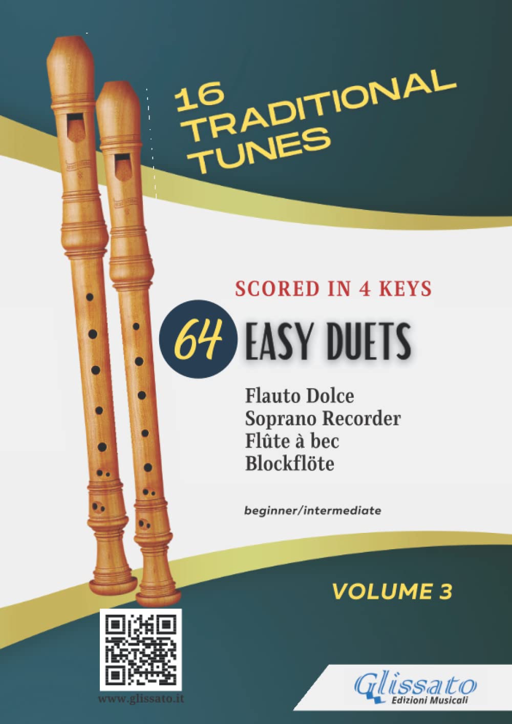 Amazon.com: 16 Traditional Tunes - 64 easy soprano recorder duets (vol ...