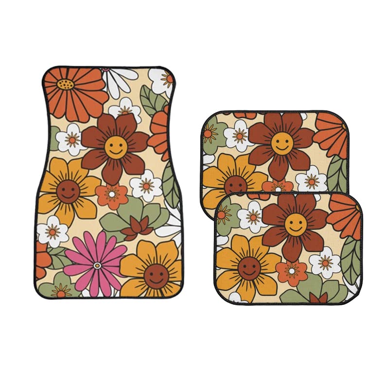 Amazon.com: Colorful 70s style retro Boho car decor Flower Power Car ...