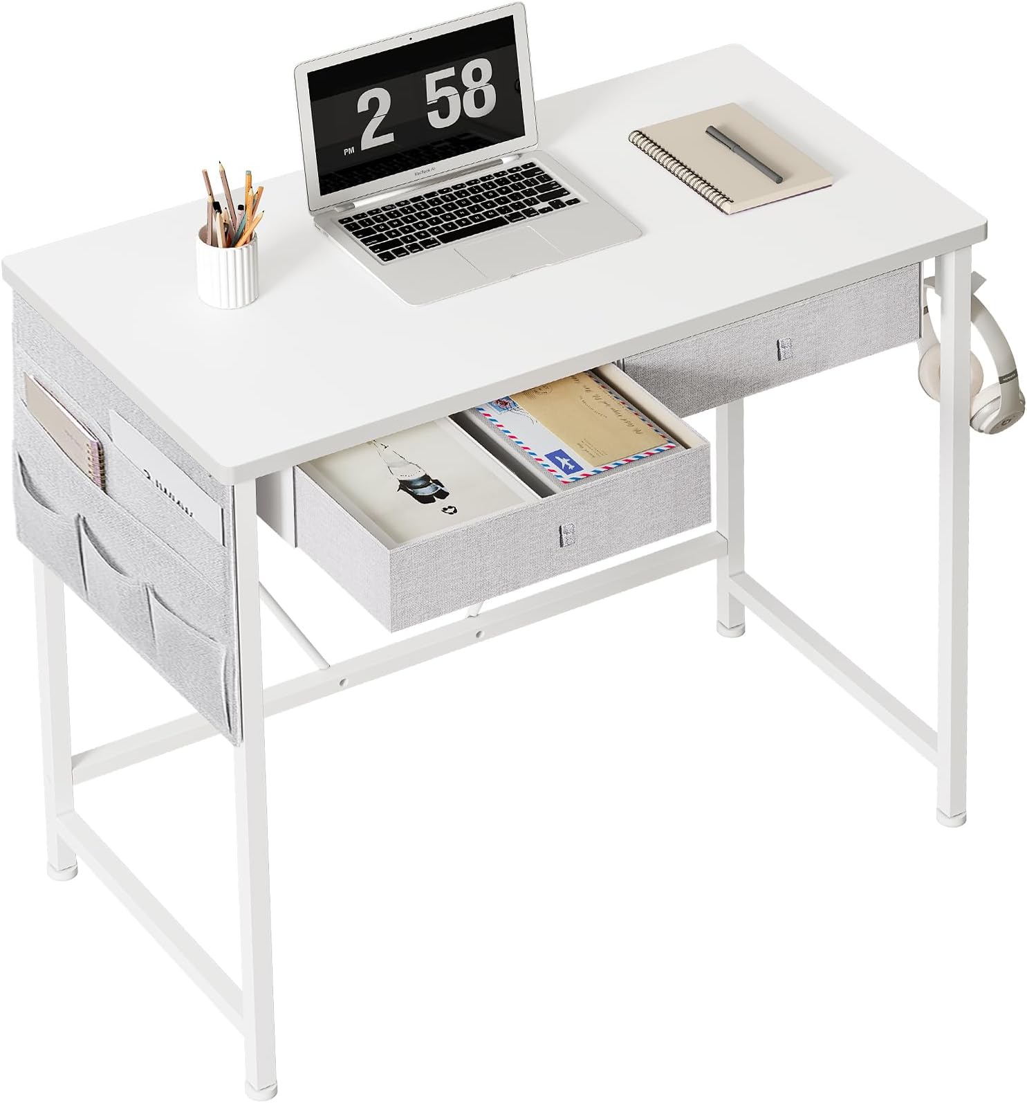 Amazon.com: Small Computer Desk for Small Spaces, 29 inches High, 28" x ...