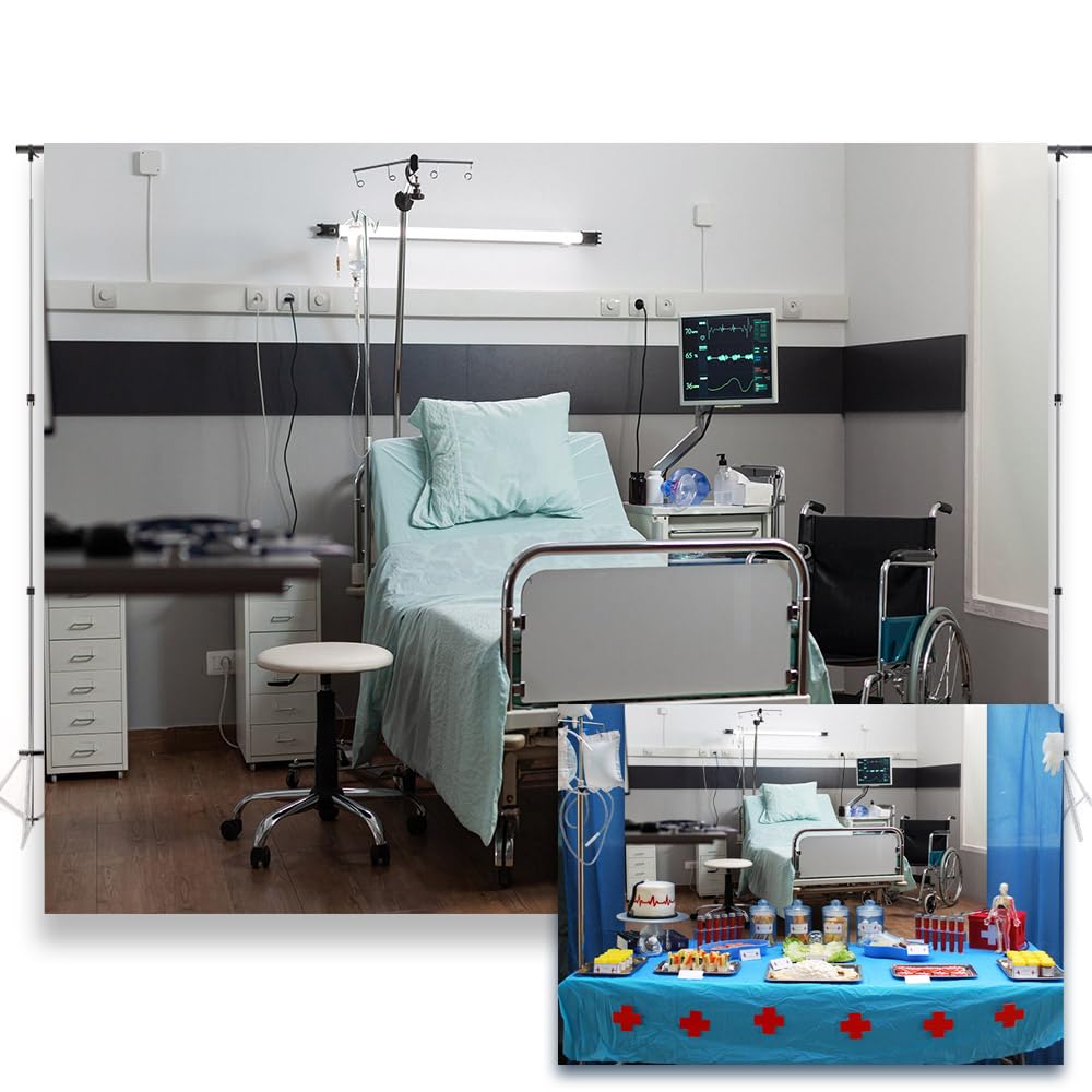 Amazon.com : KUKUSOUL 7x5ft Hospital Backdrop Operating Room Backdrop ...