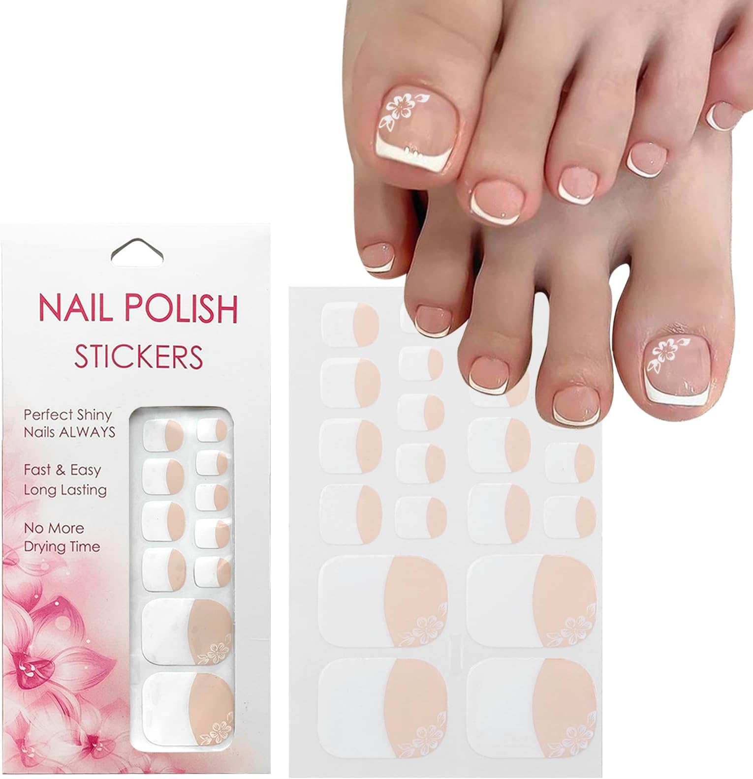 Amazon.com: VOTACOS Nail Polish Strips for Toes, No UV Needed, Toe ...