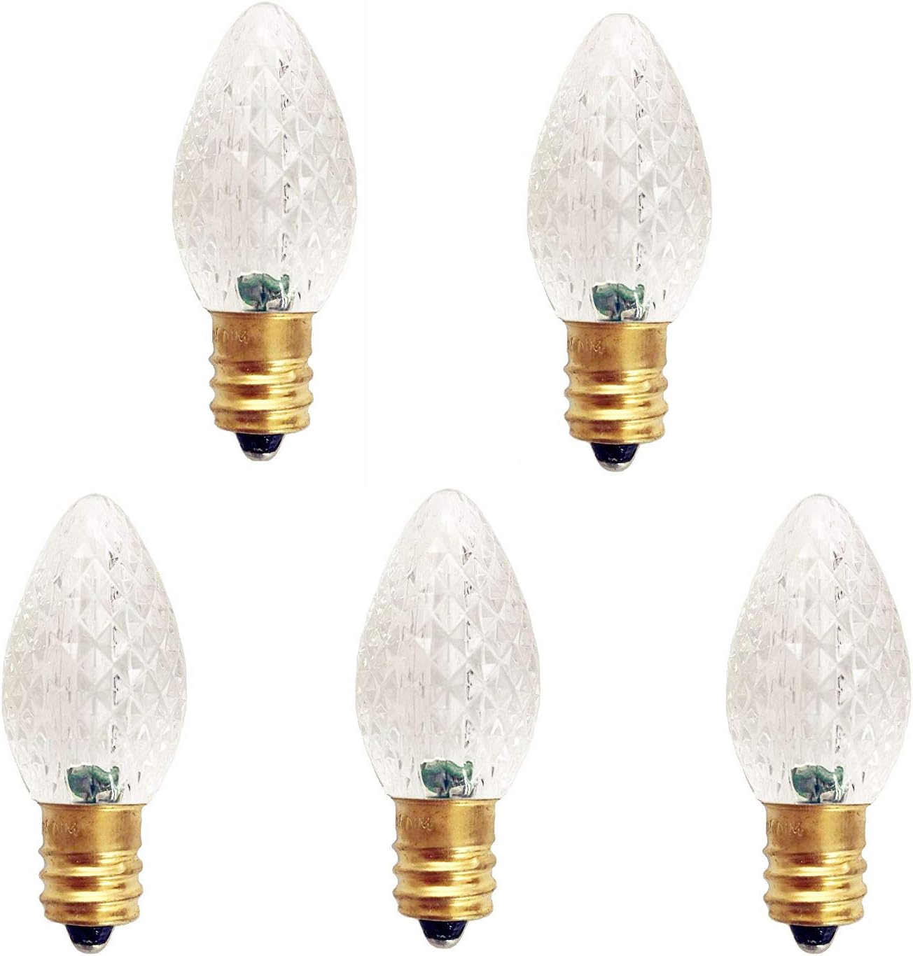 Amazon.com : UL Listed Box of 25 C7 Led Replacement Bulbs,2 SMD LEDs in ...