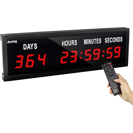 Amazon.com: BTBSIGN LED Countdown Clock Safety Event Timer with Remote ...