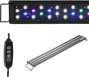Amazon.com: AQUANEAT LED Aquarium Light, Full Spectrum, Adjustable Brightness, with Built-in ...