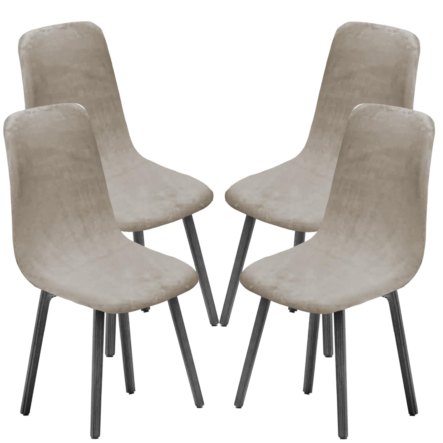 KELUINA Dining Chairs Covers Set of 2/4/6,Style Shell Dining Chair Mid ...
