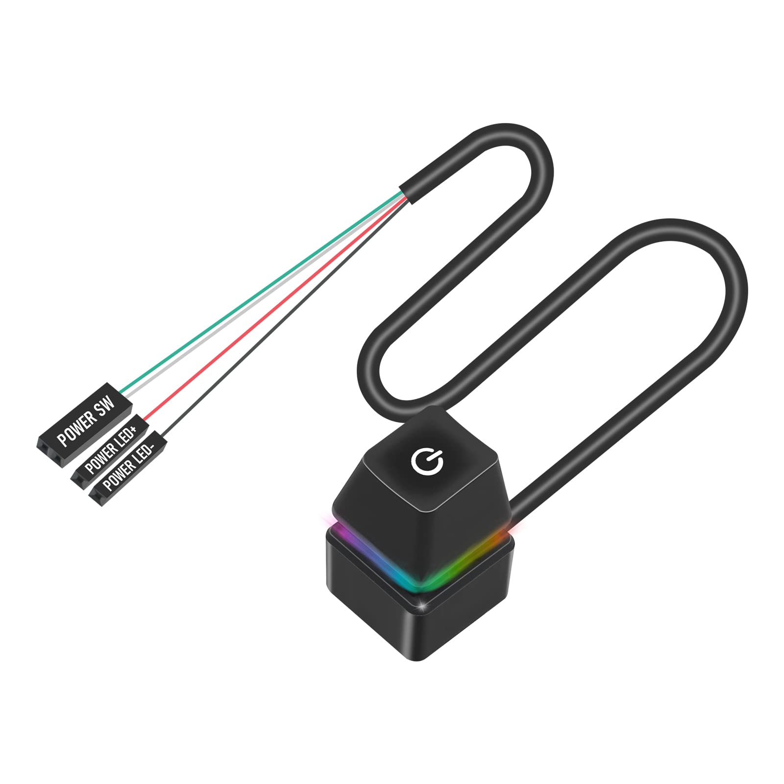 Desktop Computer Power Switch, 2 m Extension Cable External Remote ...