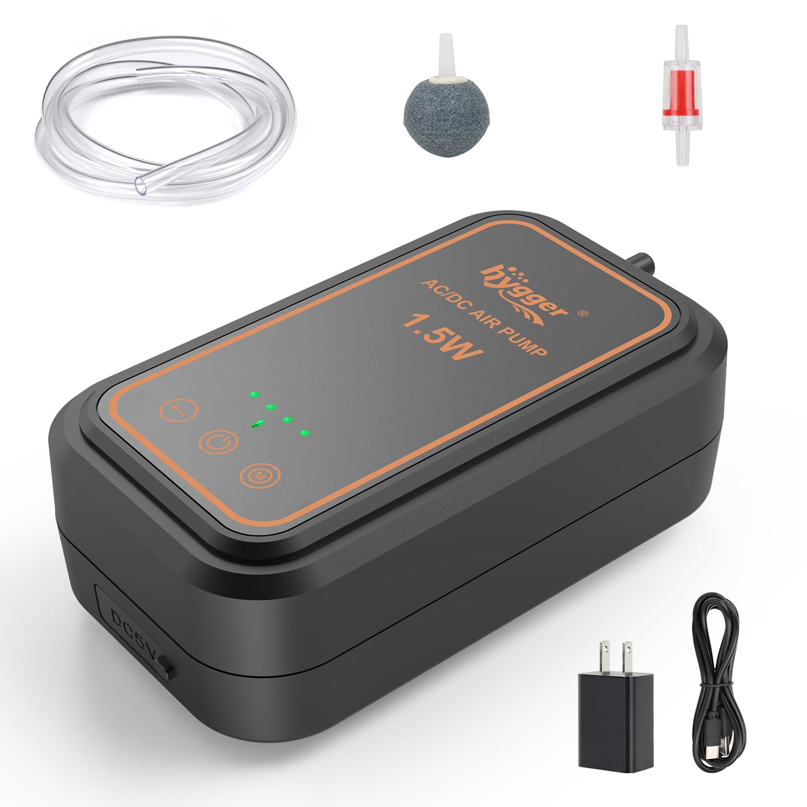 Amazon.com: hygger Aquarium Air Pump, Rechargeable Portable Oxygen Pump ...