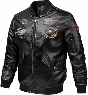 INFENU Gothic Faux Leather Coat Harajuku Scooter PU Leather Jacket ...