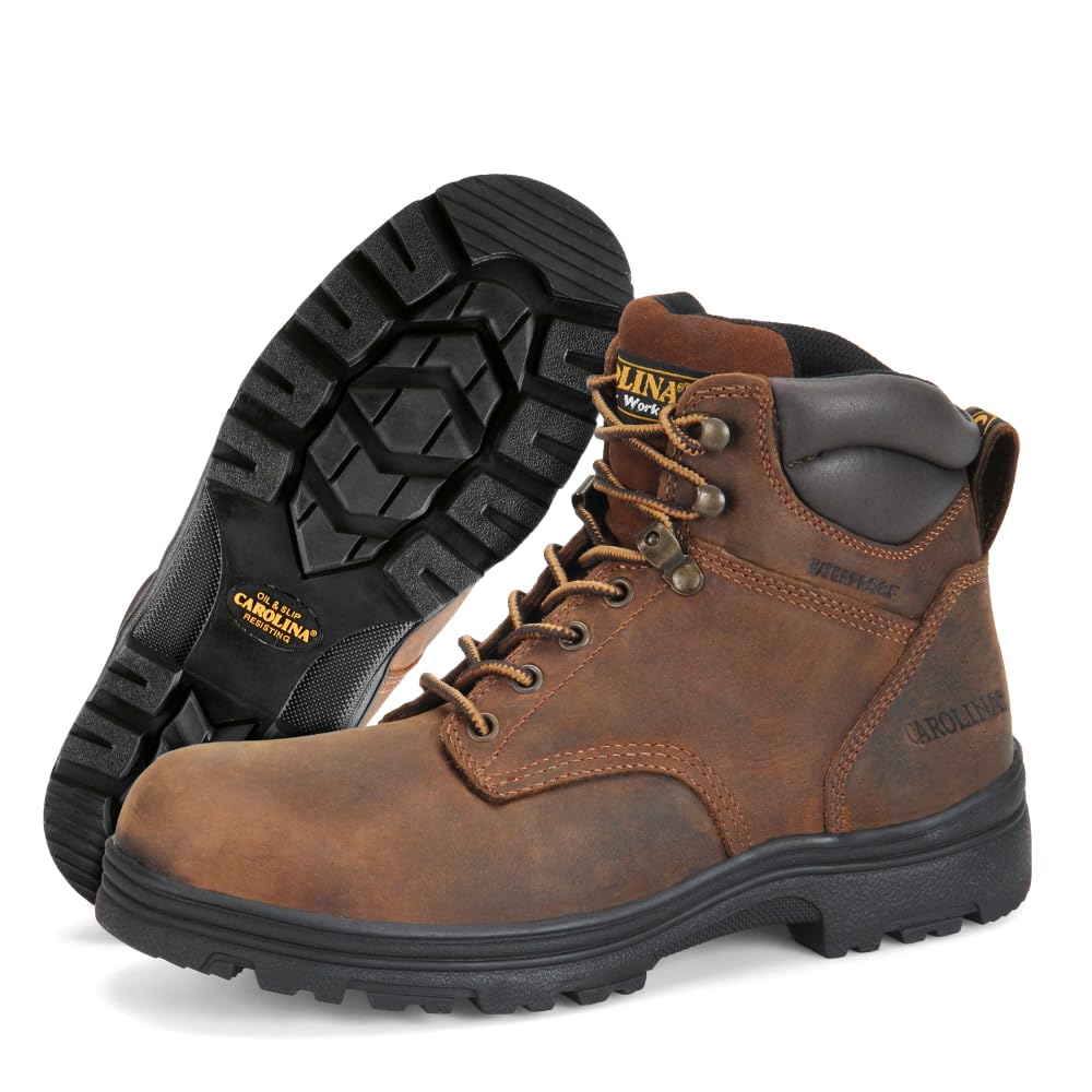 Snapklik.com : Carolina Engineer 6” Work Boots For Men - Waterproof Boots