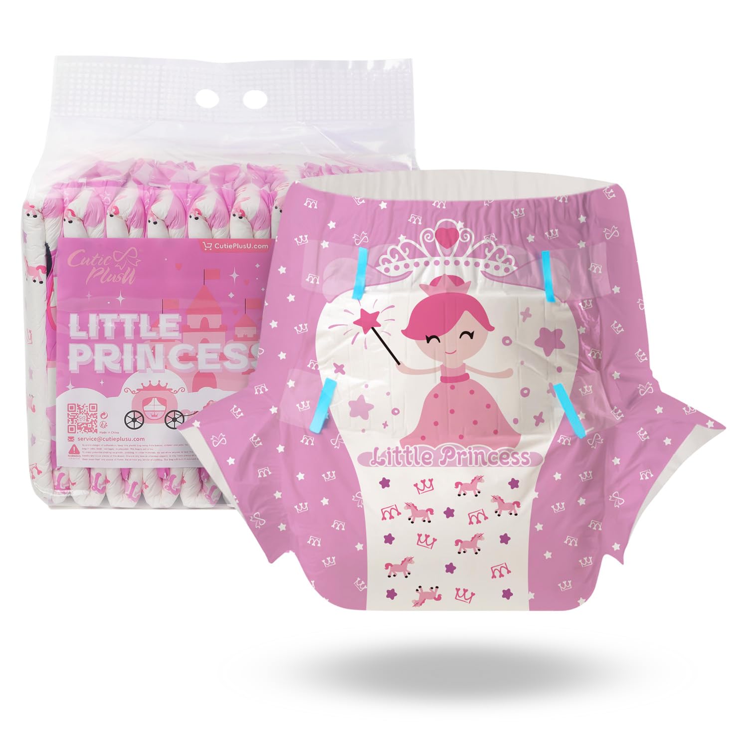Amazon.com: CutiePlusU Adult Diapers 10 Pieces, Disposable Incontinence ...