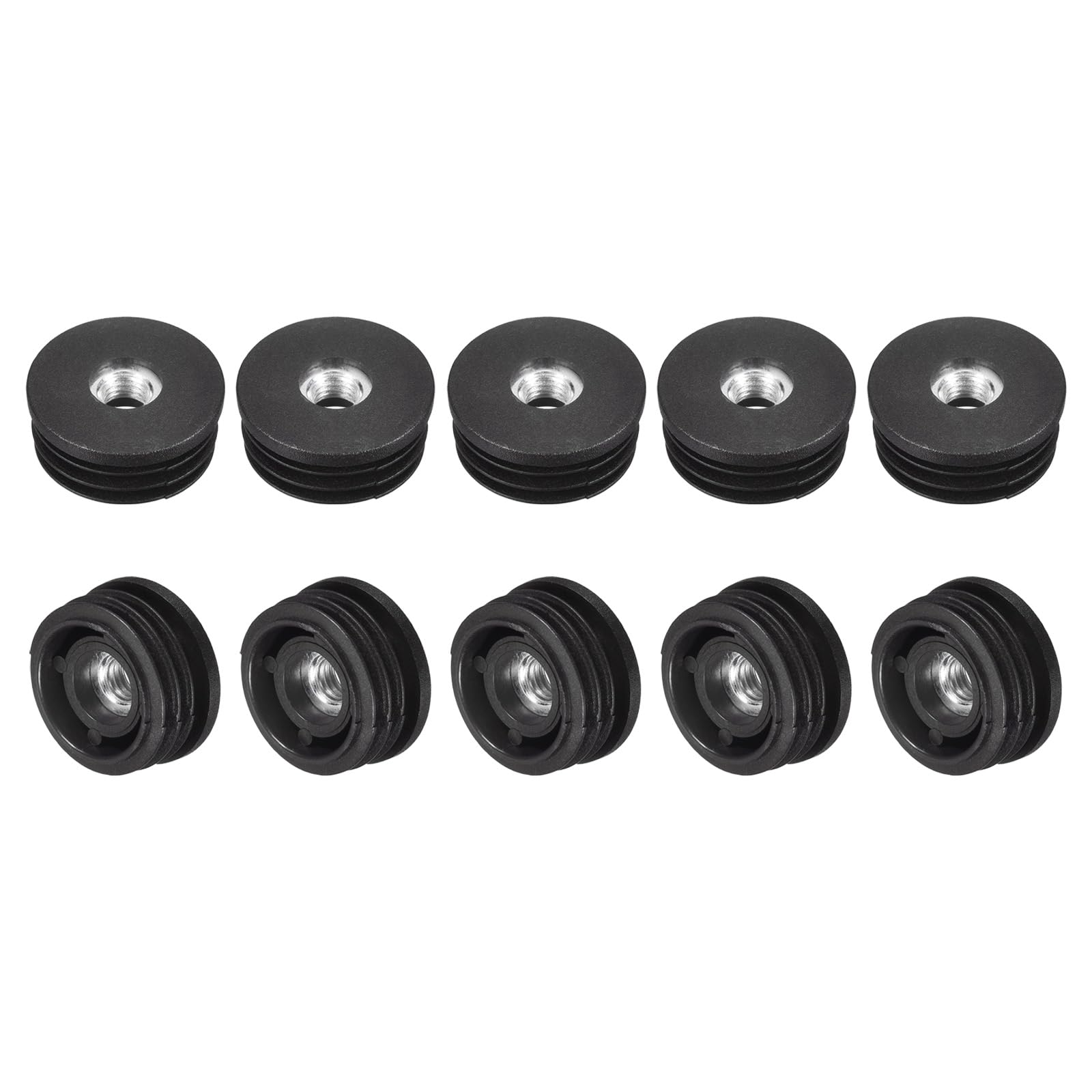 Amazon.com: uxcell 16Pcs Plastic Threaded Tube Inserts with M8 Thread ...