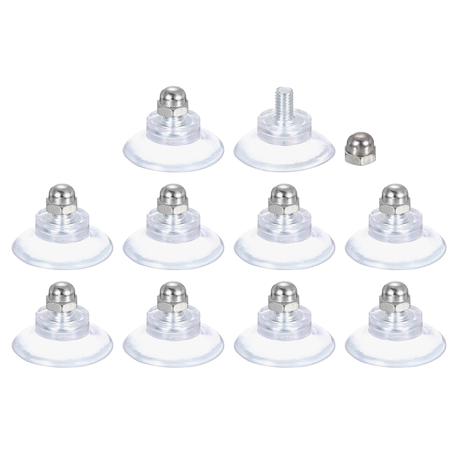 Amazon.com: uxcell 10 Packs Suction Cups for Glass 34mm/1.3" Dia Clear ...