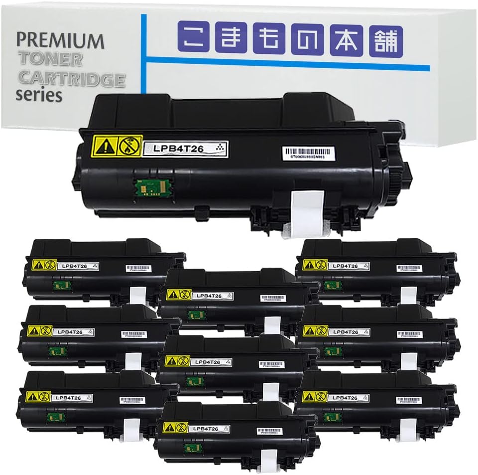Amazon.co.jp: こまもの本舗 エプソン 用 LPB4T26 互換トナー ブラック ISO認証工場製造 【対応機種】 LP-S380DN 10本セット : パソコン・周辺機器