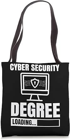 Amazon.com: Cyber Security Degree Loading Computer Programmer Hacker Tote Bag : Clothing, Shoes ...