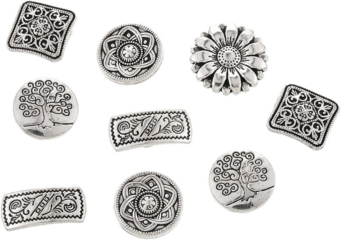 Amazon.com: Metal Buttons - 50Pcs Assorted Mixed Vintage Style Engraved ...