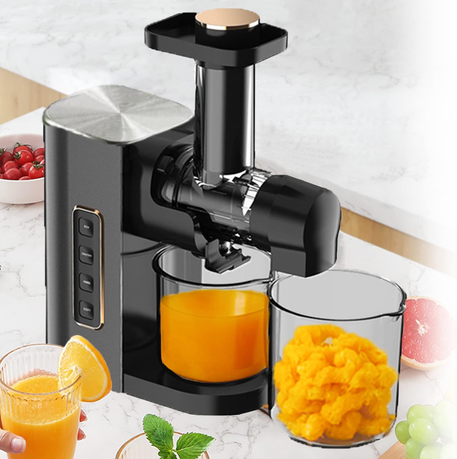 Amazon.com: Juice and Vegetable Extractor with 2-Speed Modes - Cold ...